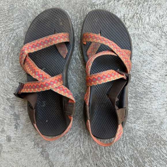 Chaco | Shoes | Chacos Hiking Sandal Orange Outdoor | Poshmark